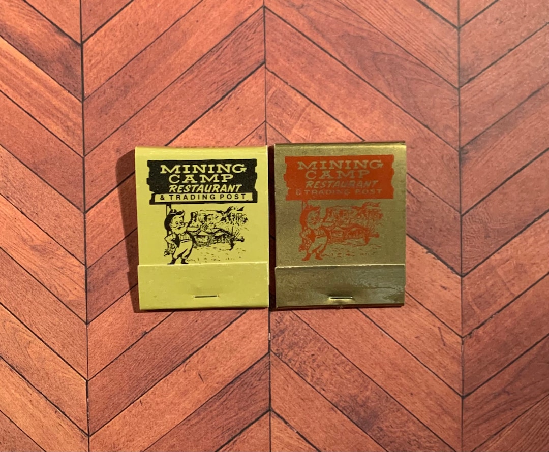 Vintage Matchbooks Mining Camp Restaurant Apache Junction - Etsy