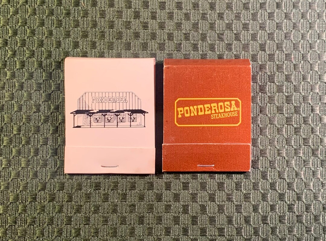 Vintage Matchbooks Ponderosa Restaurant 1980s Buffet - Etsy.de