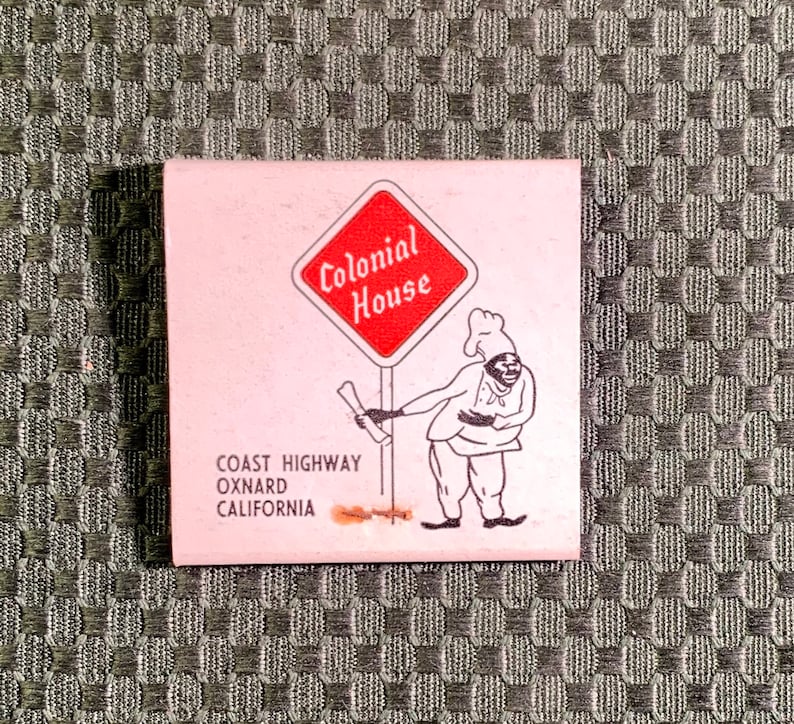 Vintage Matchbook Colonial House Restaurant Oxnard - Etsy.de