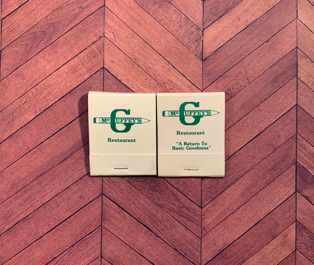 Vintage Matchbooks Mcguffys Restaurant North Carolina - Etsy