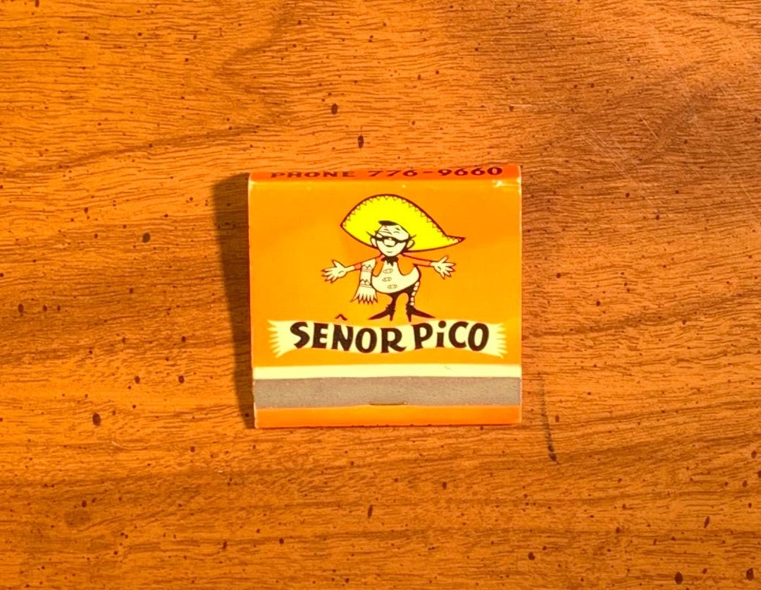 Vintage Matchbook Senor Pico Mexican Restaurant - Etsy