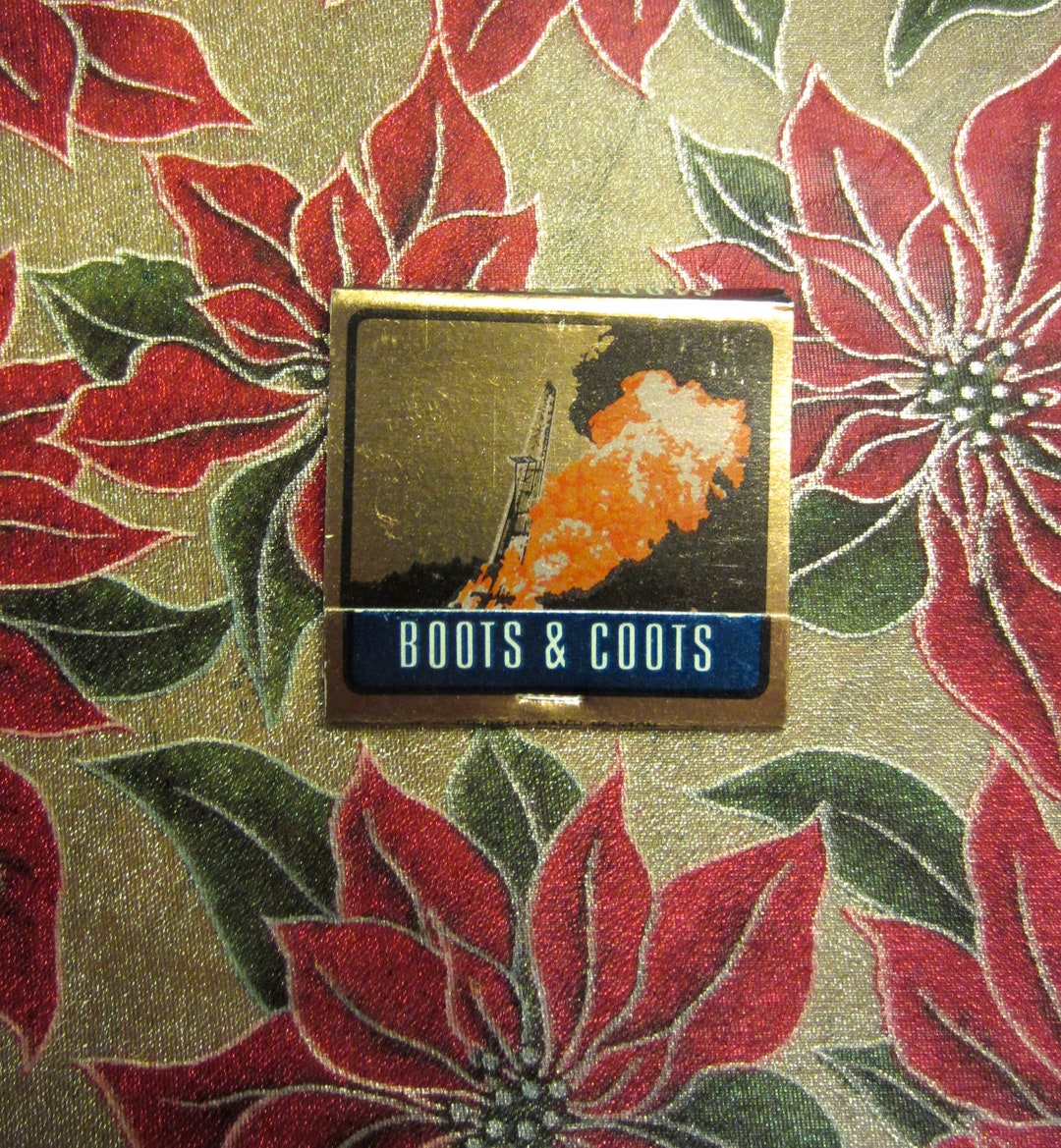 Vintage Matchbook Boots & Coots Oil Well Fire Fighter - Etsy