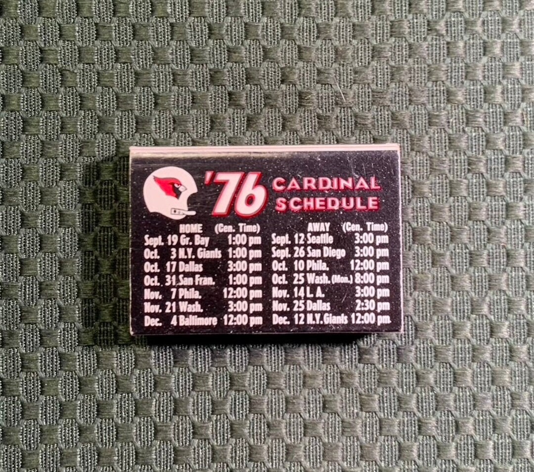 Vintage Matchbook St Louis Cardinals Football 1976 - Etsy