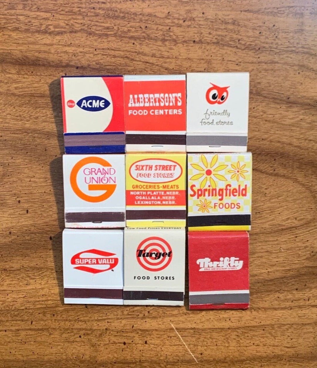 Vintage Matchbooks, Grocery Stores, Grand Union, Thrifty, Target ...