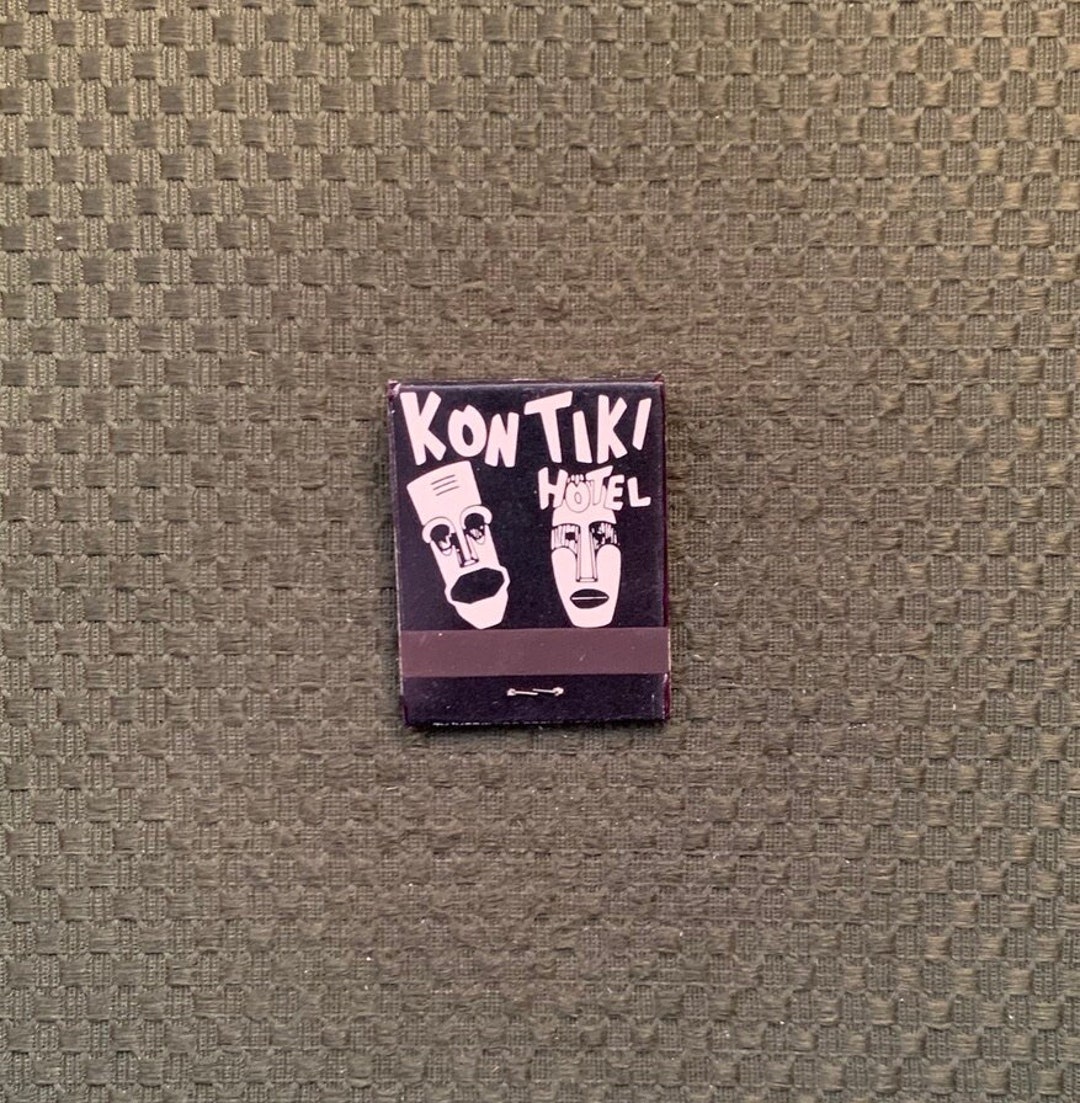 Vintage Matchbook, Kon Tiki Hotel, Van Buren, Phoenix, Arizona, Tiki ...