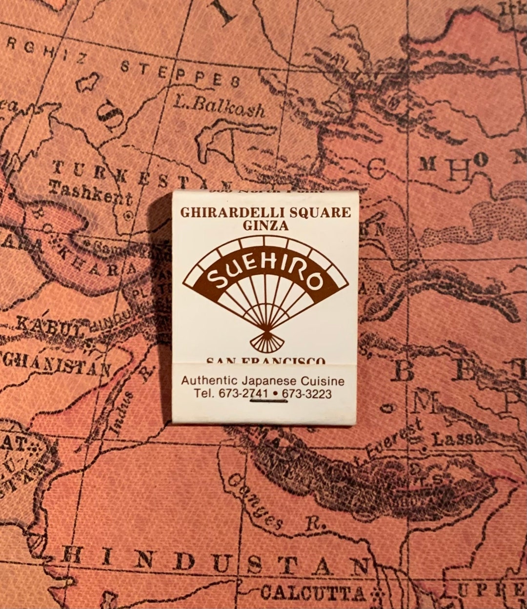 Vintage Matchbook, Suehiro, Japanese Restaurant, San Francisco ...