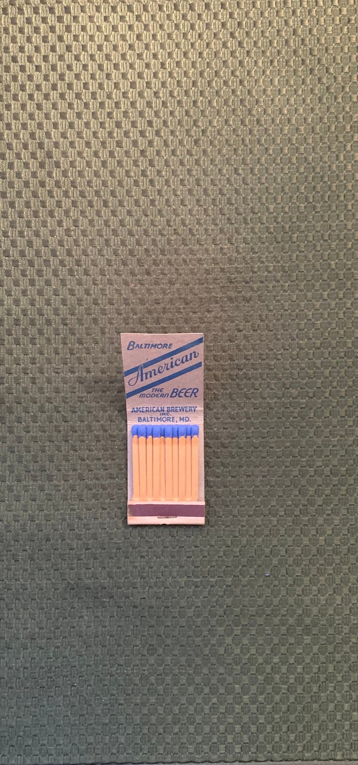 Vintage Matchbook American Beer Baltimore Maryland | Etsy