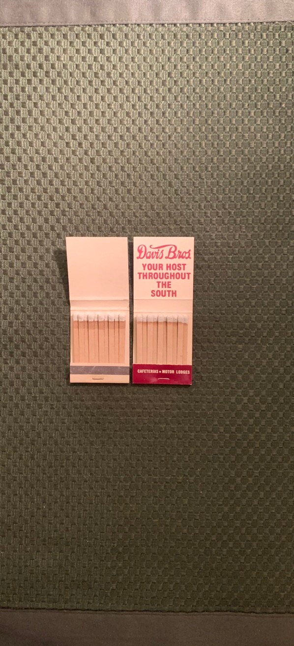 Vintage Matchbooks Davis Brothers Restaurant Atlanta - Etsy