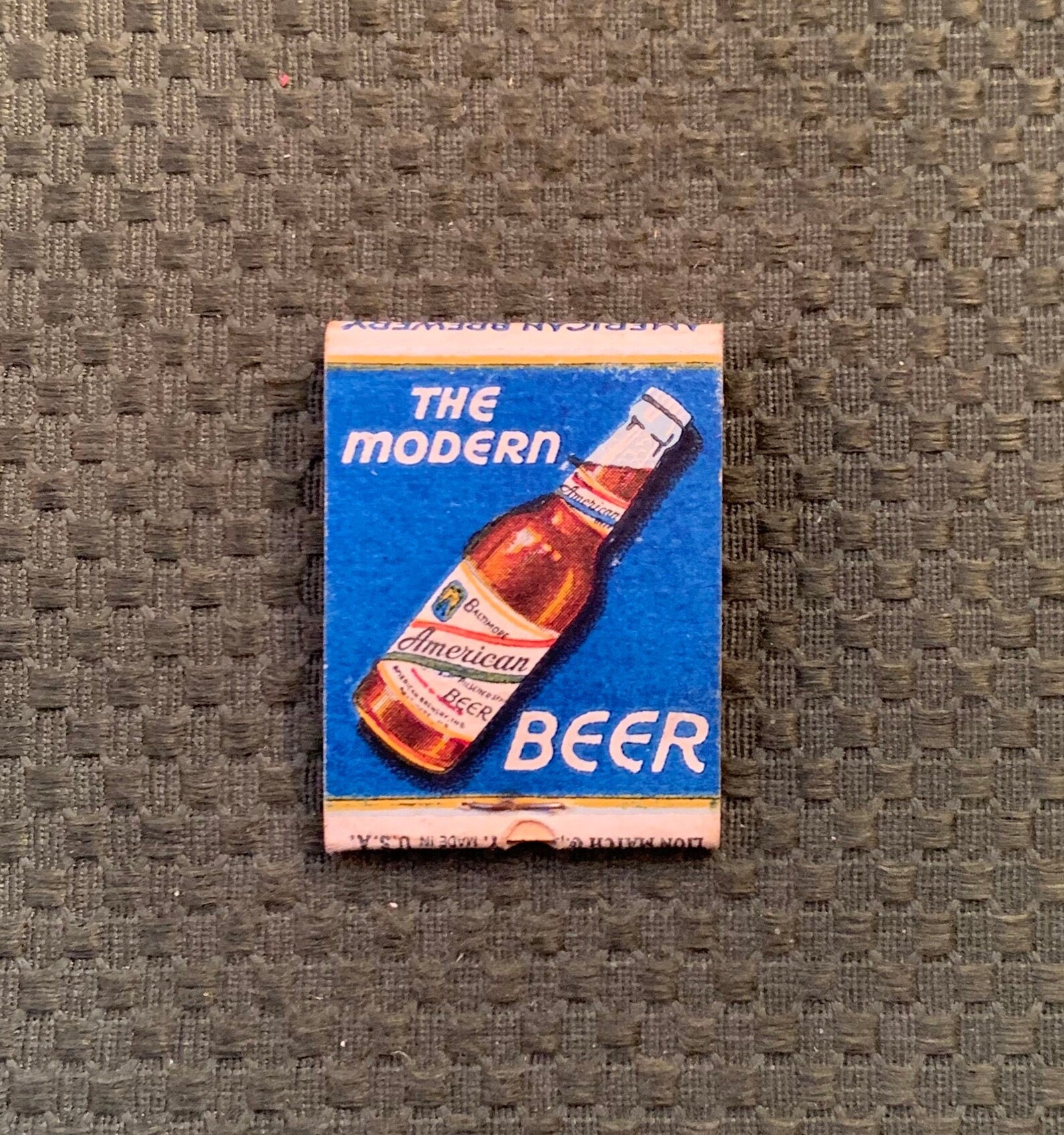 Vintage Matchbook American Beer Baltimore Maryland | Etsy