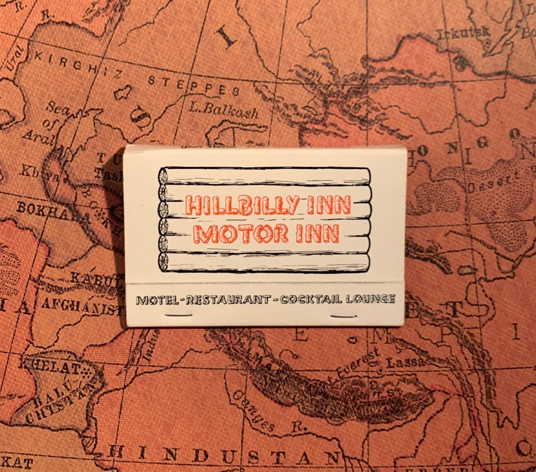 Vintage Matchbook, Hillbilly Motor Inn, Branson, Missouri, W/ 40 Match ...