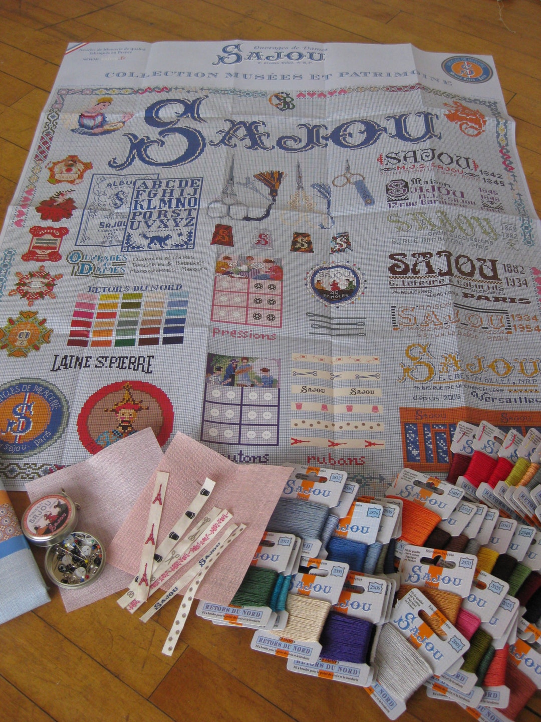 Sajou Museum & Heritage Gift Box Cross Stitch Kit History of Maison ...