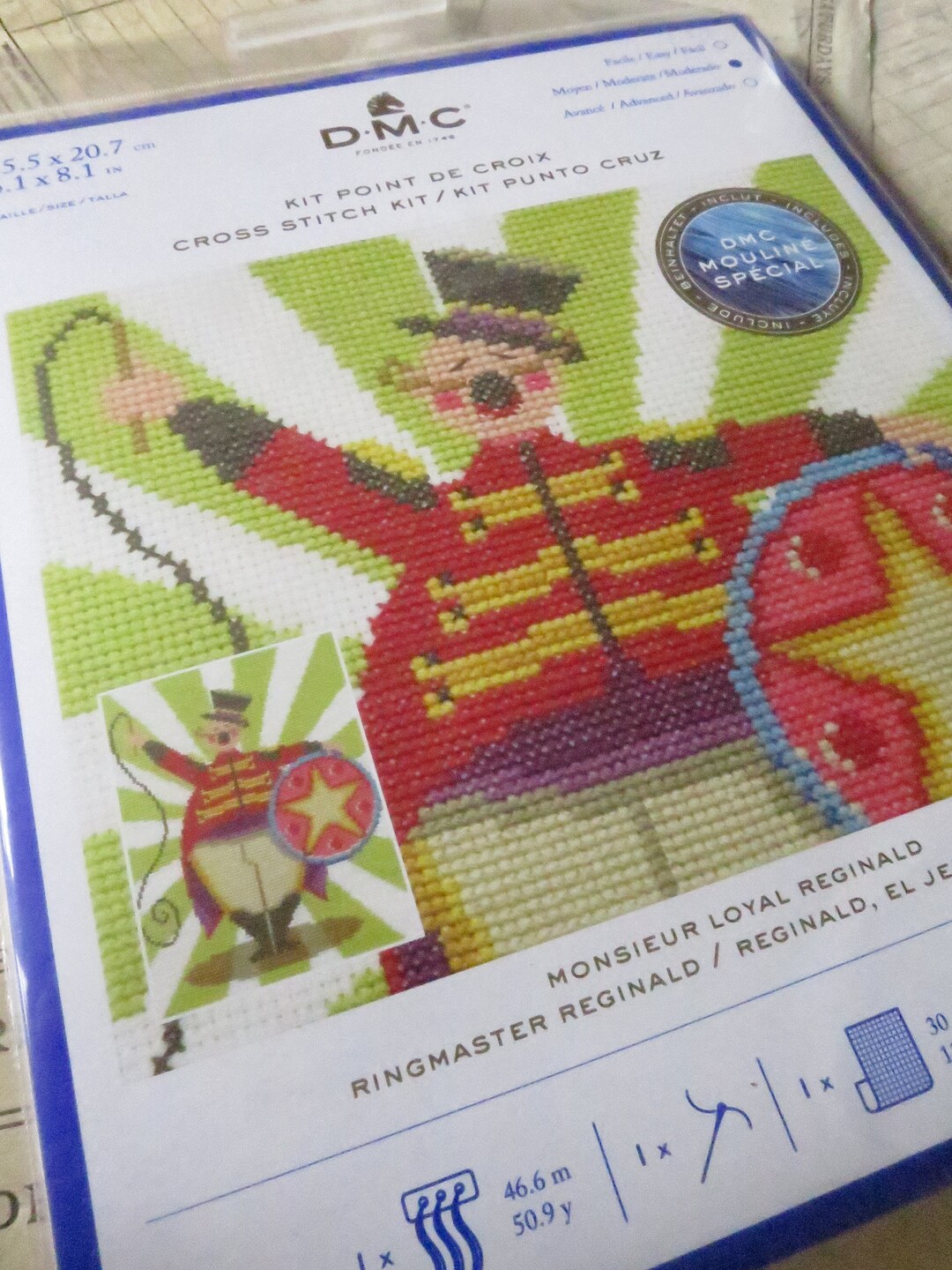 Ringmaster Reginald- Emily Peacock Cross Stitch Embroidery Kit - Etsy UK