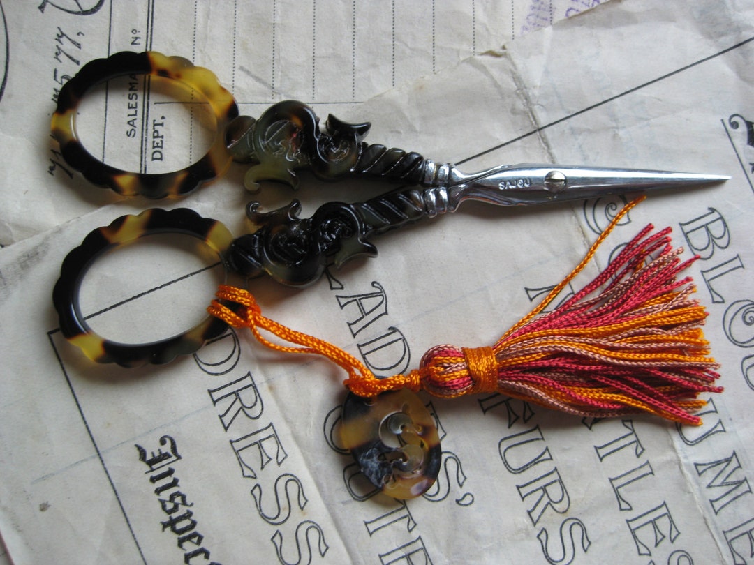 Sajou Faux Tortoiseshell Hand Paired Embroidery Scissors - Etsy
