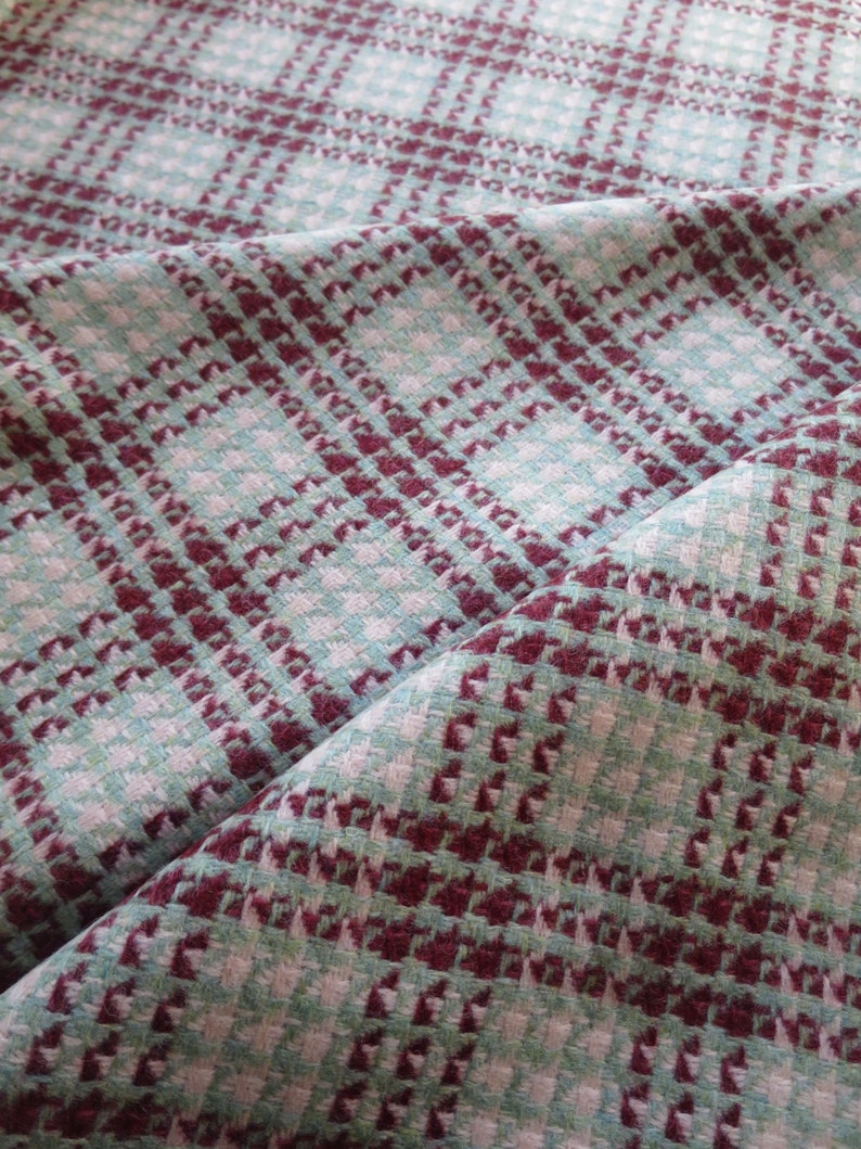 Scottish Tweed Wool Fabric Patterned Check Tweed by the - Etsy