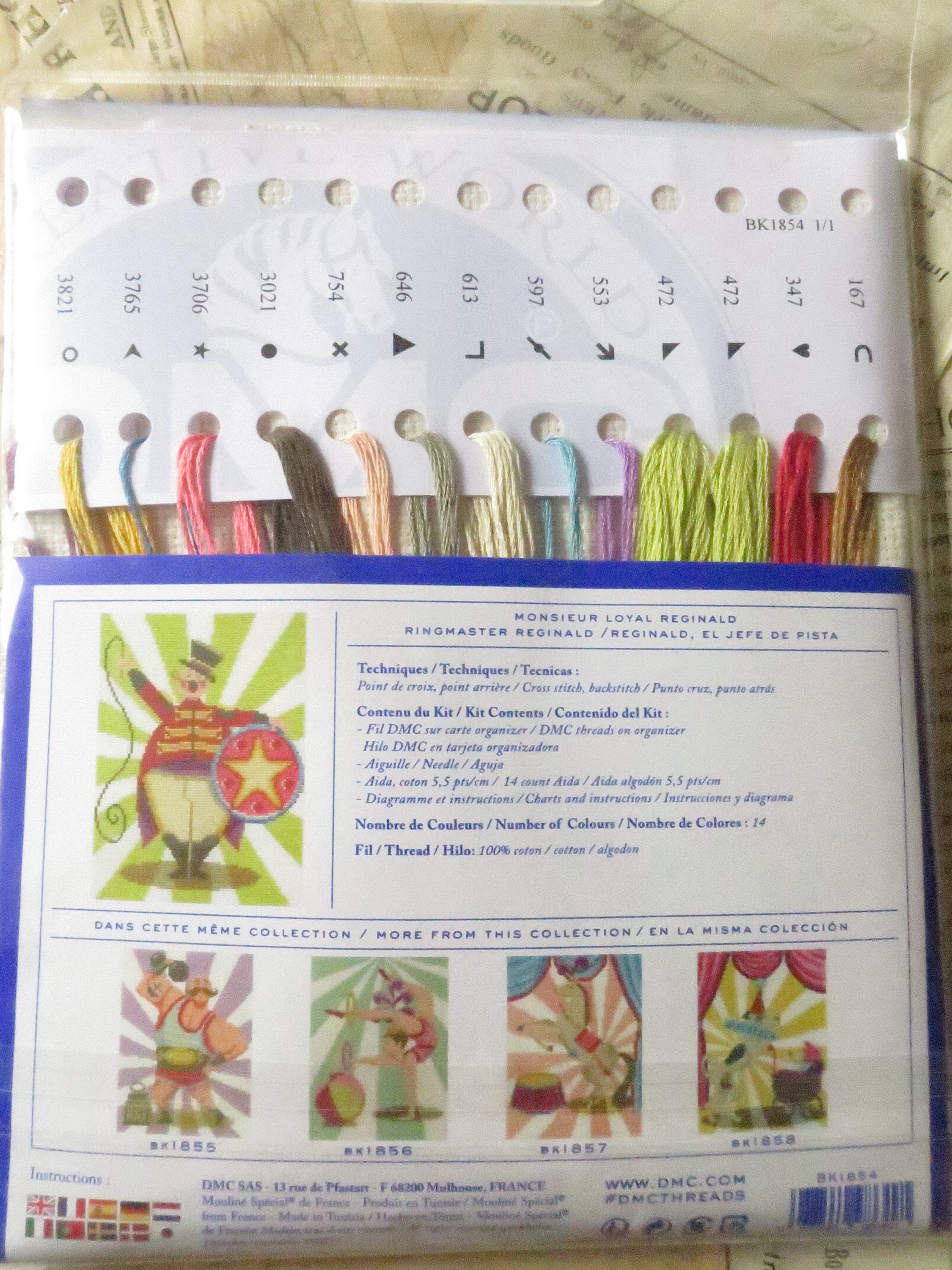 Ringmaster Reginald- Emily Peacock Cross Stitch Embroidery Kit - Etsy UK