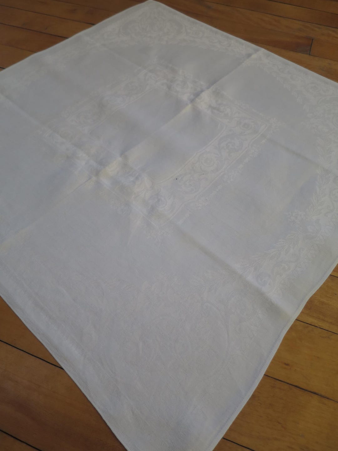 10 Vintage Irish Linen Damask Napkins- Provenance - Etsy