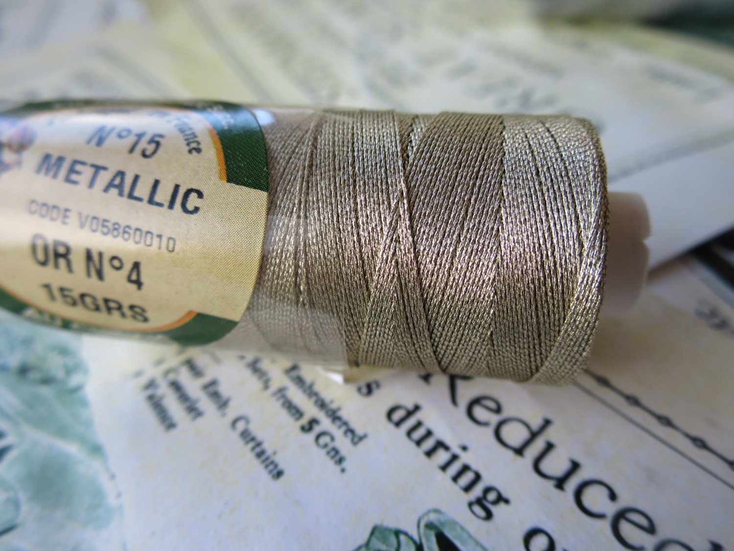 Fil Au Chinois Metallic Threads No. 15 - Etsy