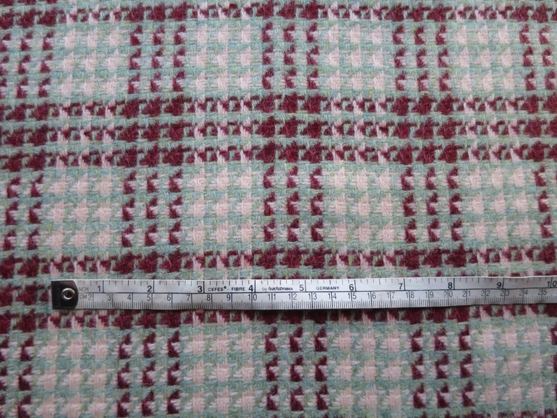 Scottish Tweed Wool Fabric Patterned Check Tweed By the | Etsy