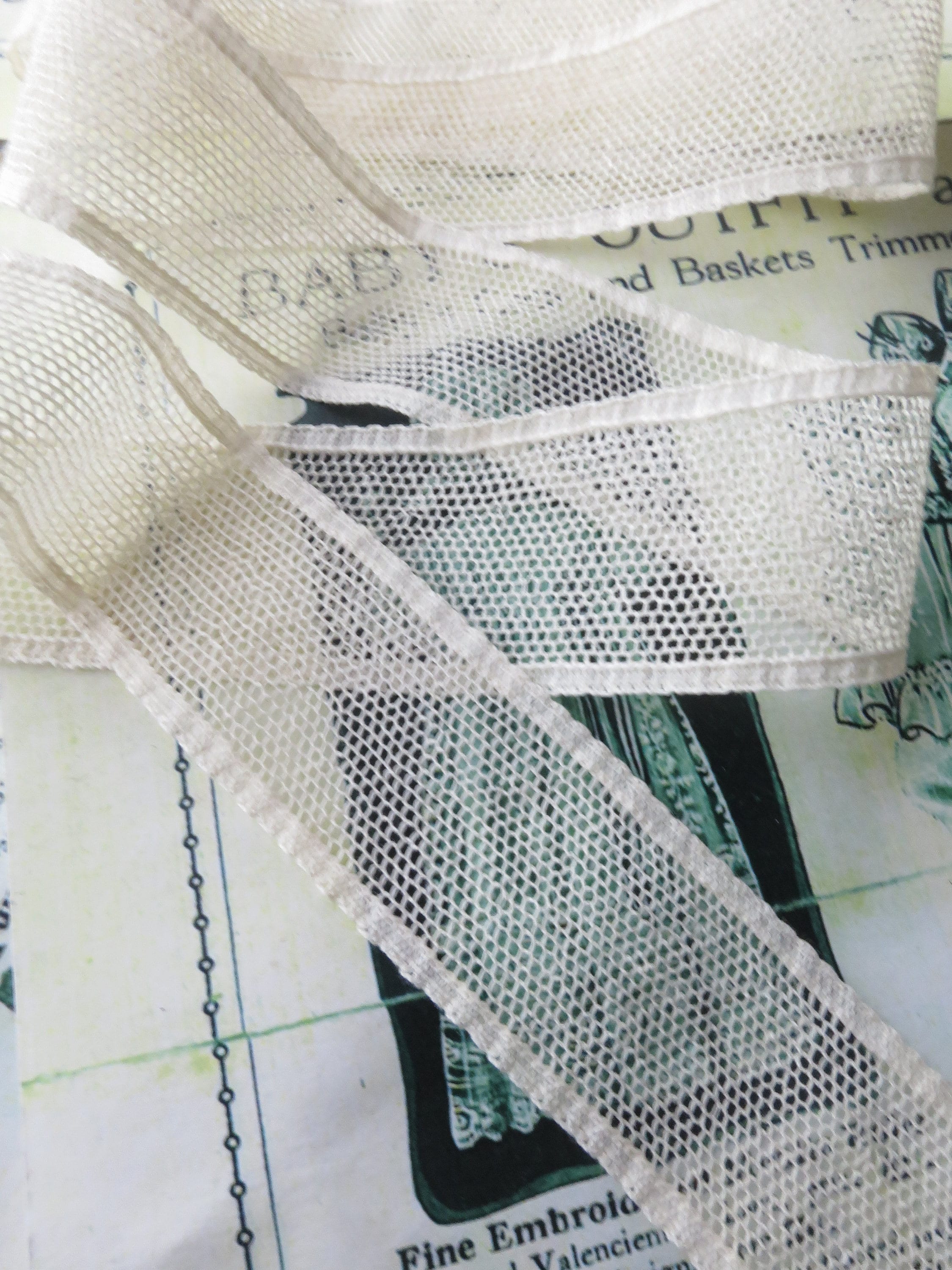 Ecru English Nottingham Lace- Plain Net Insertion- 2.5 Cm - Etsy