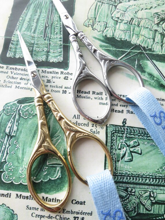 Sajou Peacock Hand Paired Embroidery Scissors Gilded or | Etsy