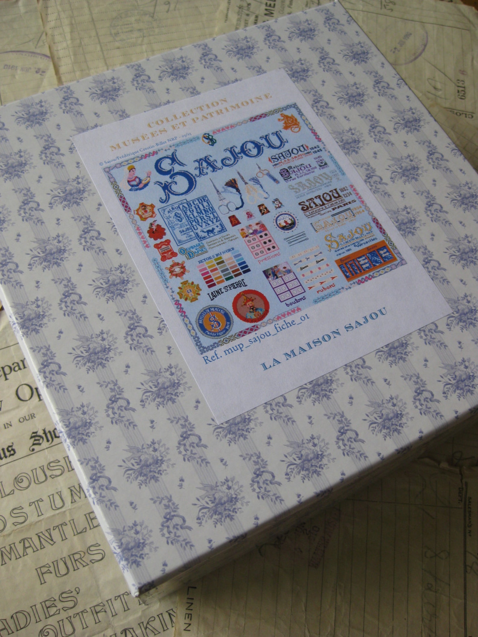 Sajou Museum & Heritage Gift Box Cross Stitch Kit History of | Etsy