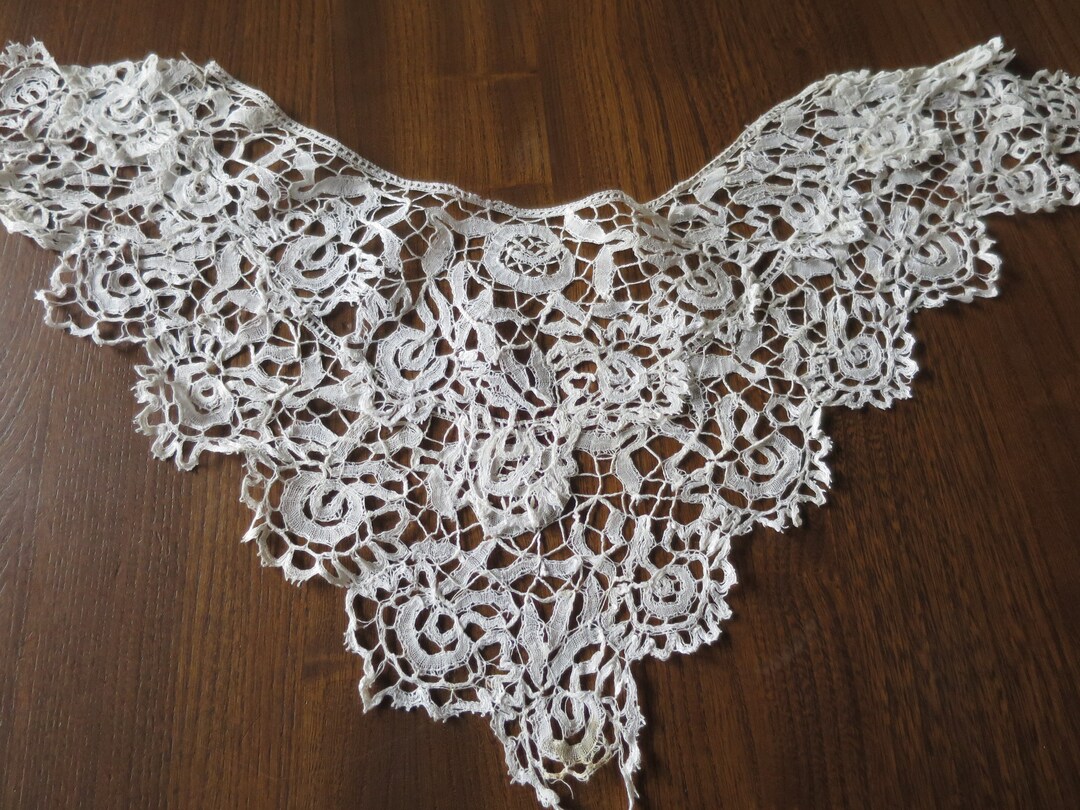 Antique Hand Worked Honiton Bobbin Lace Collar/ Yoke - Etsy