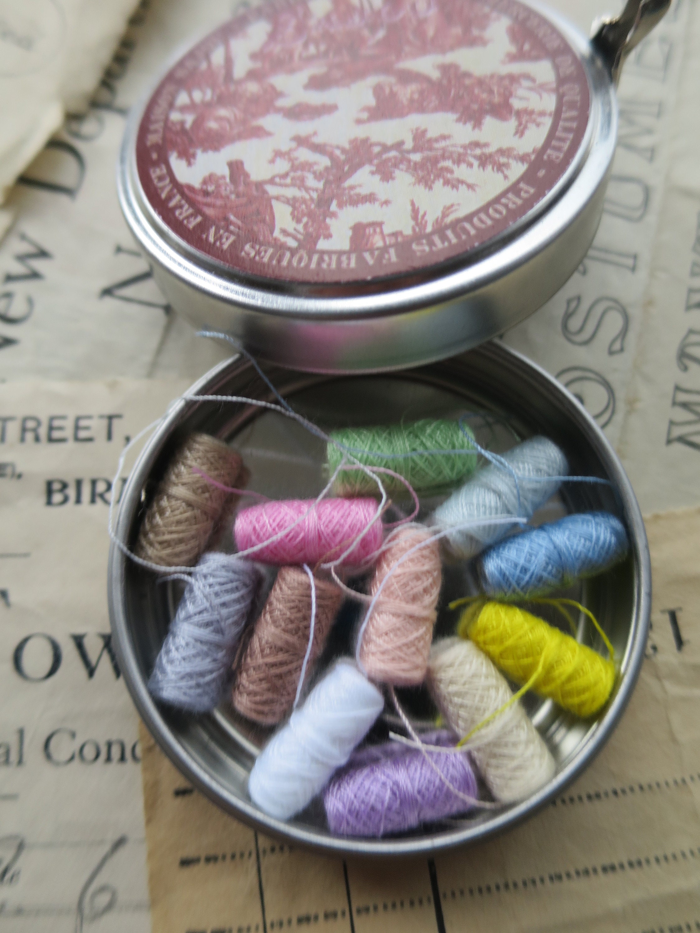 Sajou Tins of Mini Thread Cocoons - Etsy