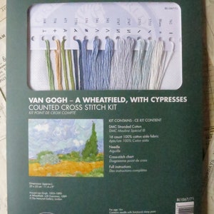 The National Gallery 'A Wheatfield With Cypresses' Van Gogh- Cross ...