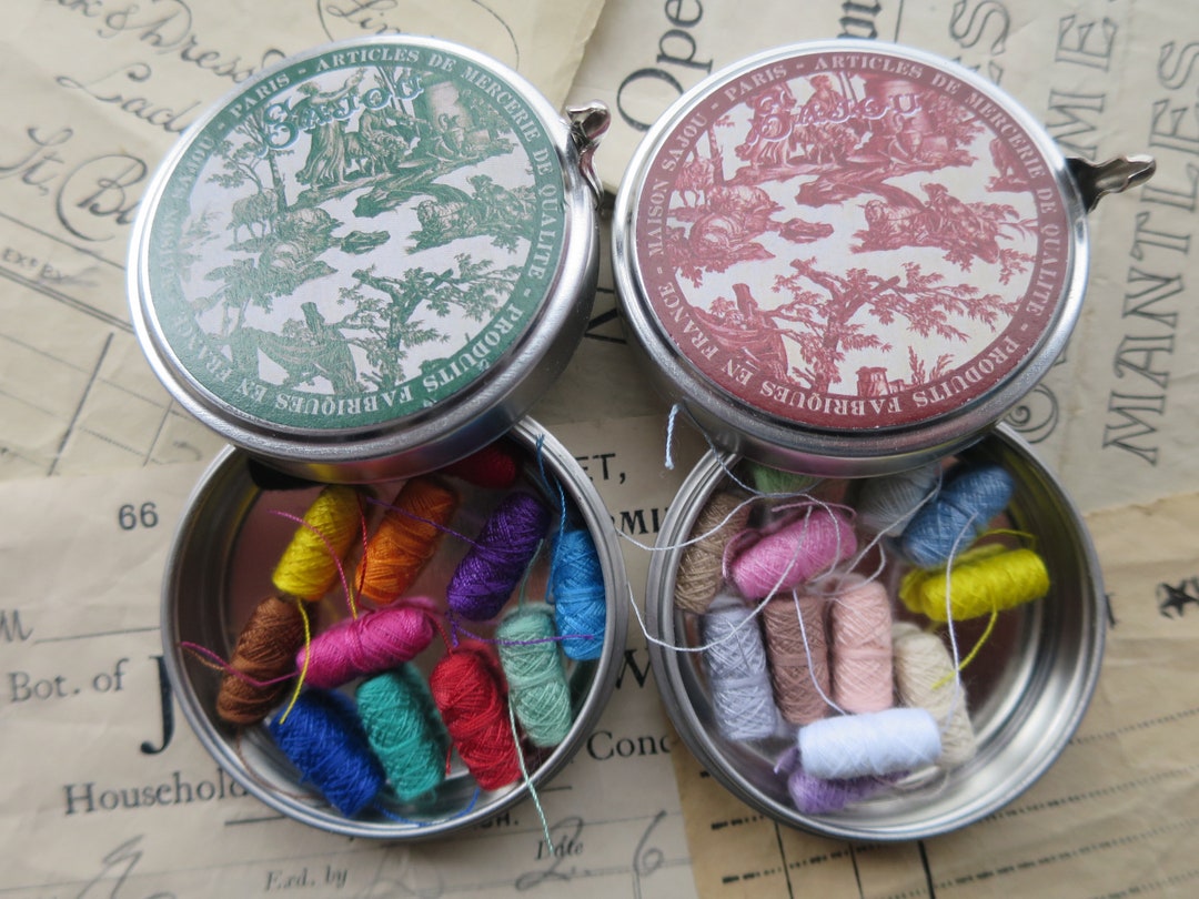 Sajou Tins of Mini Thread Cocoons - Etsy New Zealand