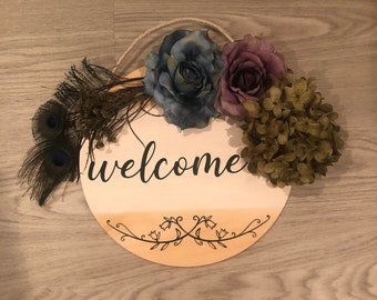 Feather Welcome Sign - Etsy