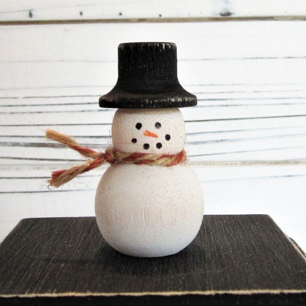 Miniature Snowman - Etsy
