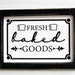 Fresh Baked Goods Sign Tiered Tray Sign Miniature Wood Framed | Etsy