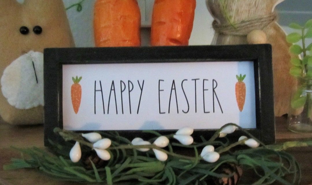 Easter Tiered Tray Sign Happy Easter Easter Sign Easter - Etsy