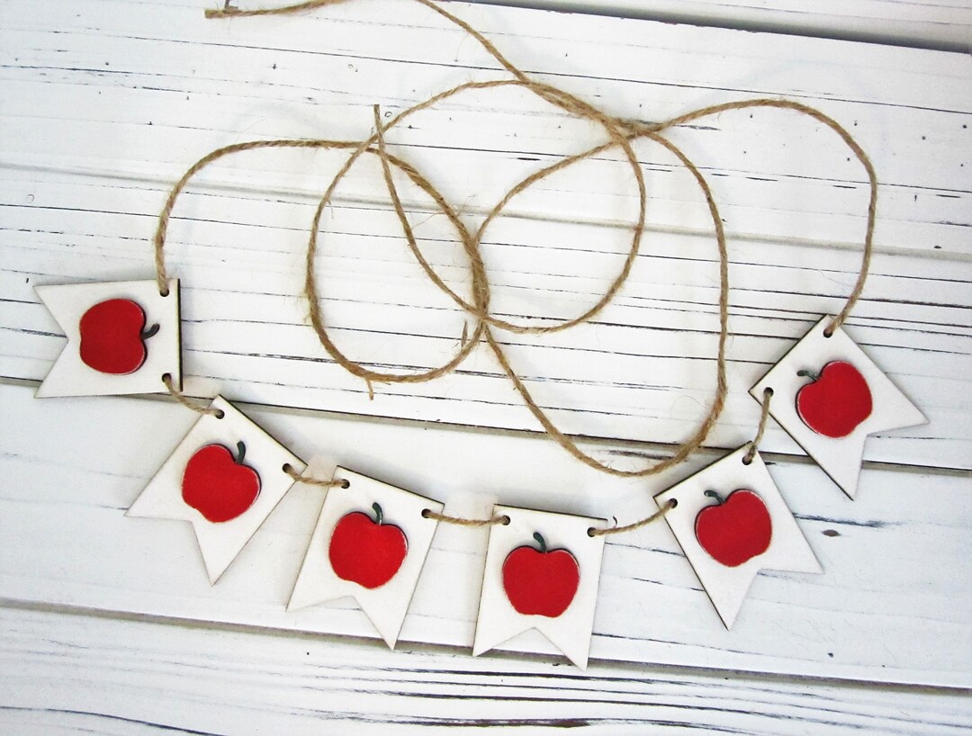 Miniature Apple Garland for Tiered Tray, Apple Decor for Tiered Tray ...