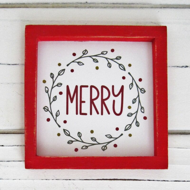Mini Christmas Signs - Etsy