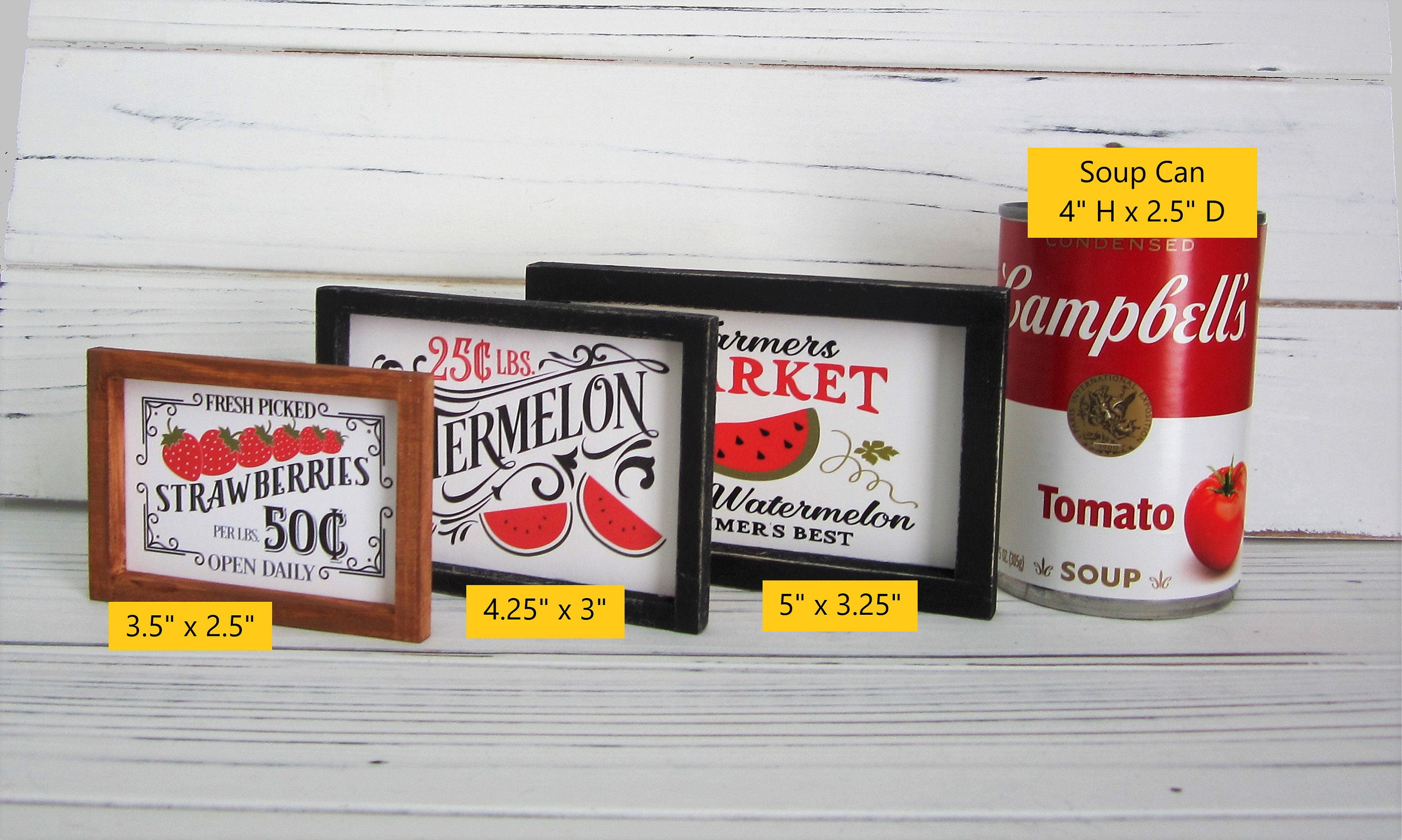 Fresh Baked Goods Sign Tiered Tray Sign Miniature Wood Framed | Etsy