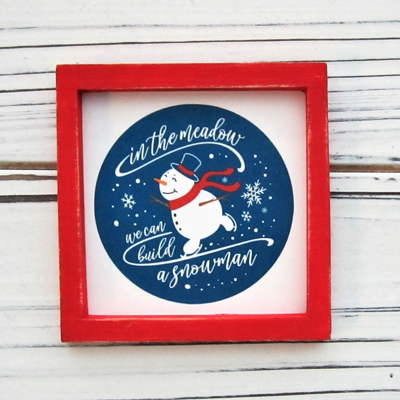 Snowman Signs - Etsy
