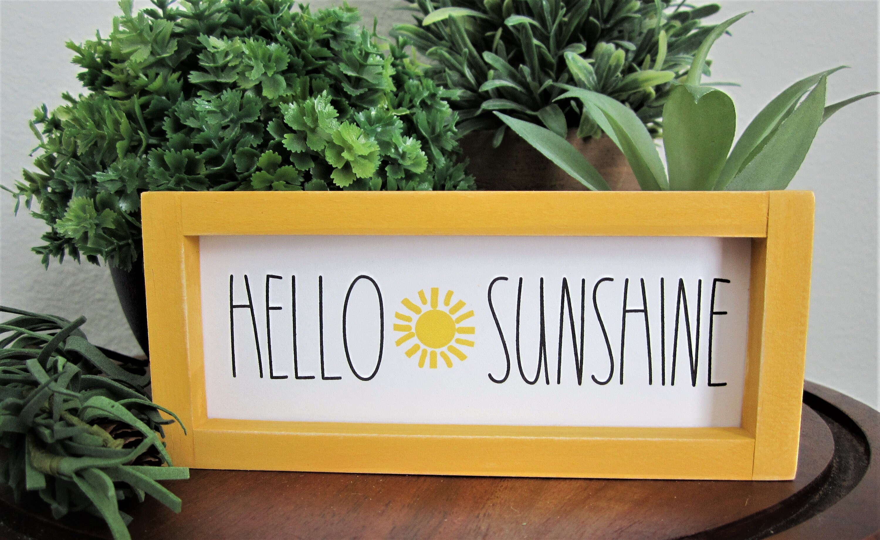 Hello Sunshine Sign Summer Tiered Tray Decor Miniature - Etsy