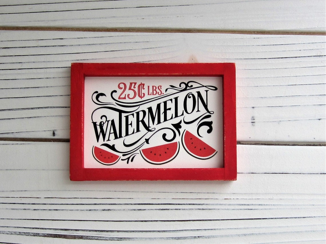 Watermelon Sign Tiered Tray Sign Sign for Tiered Tray - Etsy