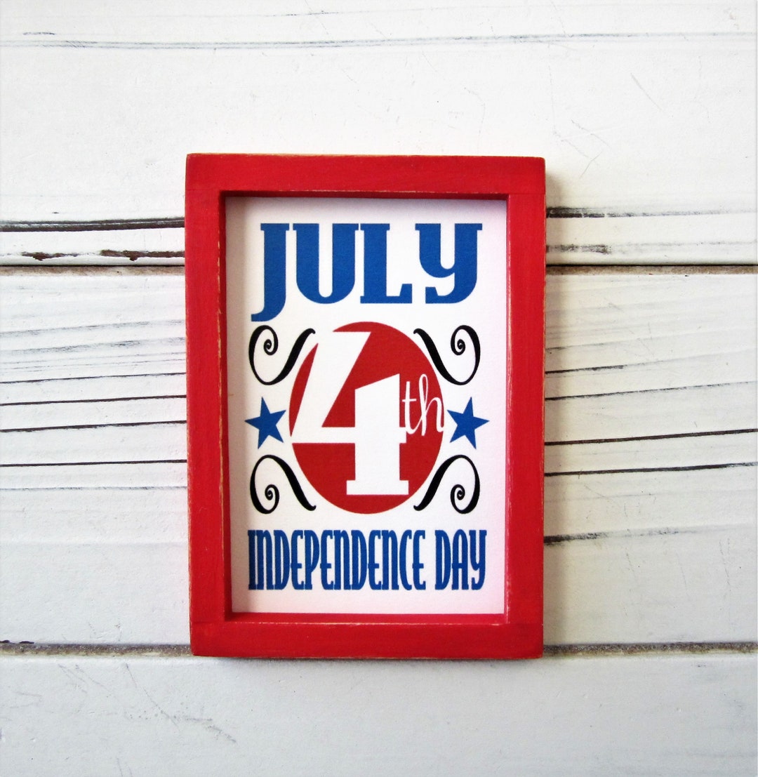 4th of July Sign, July 4th Subway Sign, 4th of July Sign for Tiered ...