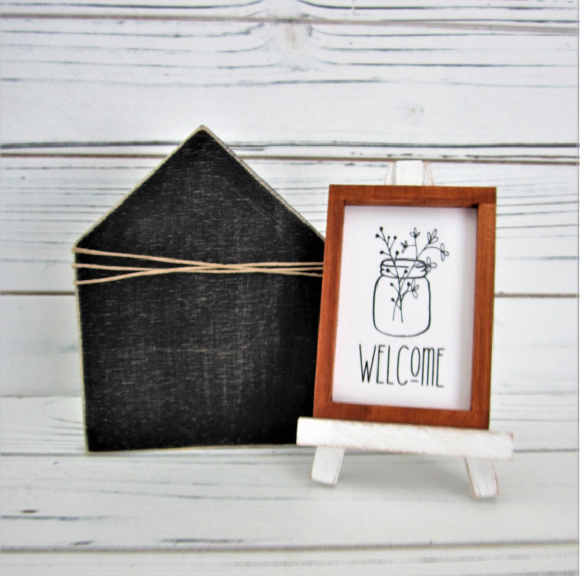 Welcome Sign Tiered Tray Decor Miniature Welcome Sign Mason - Etsy