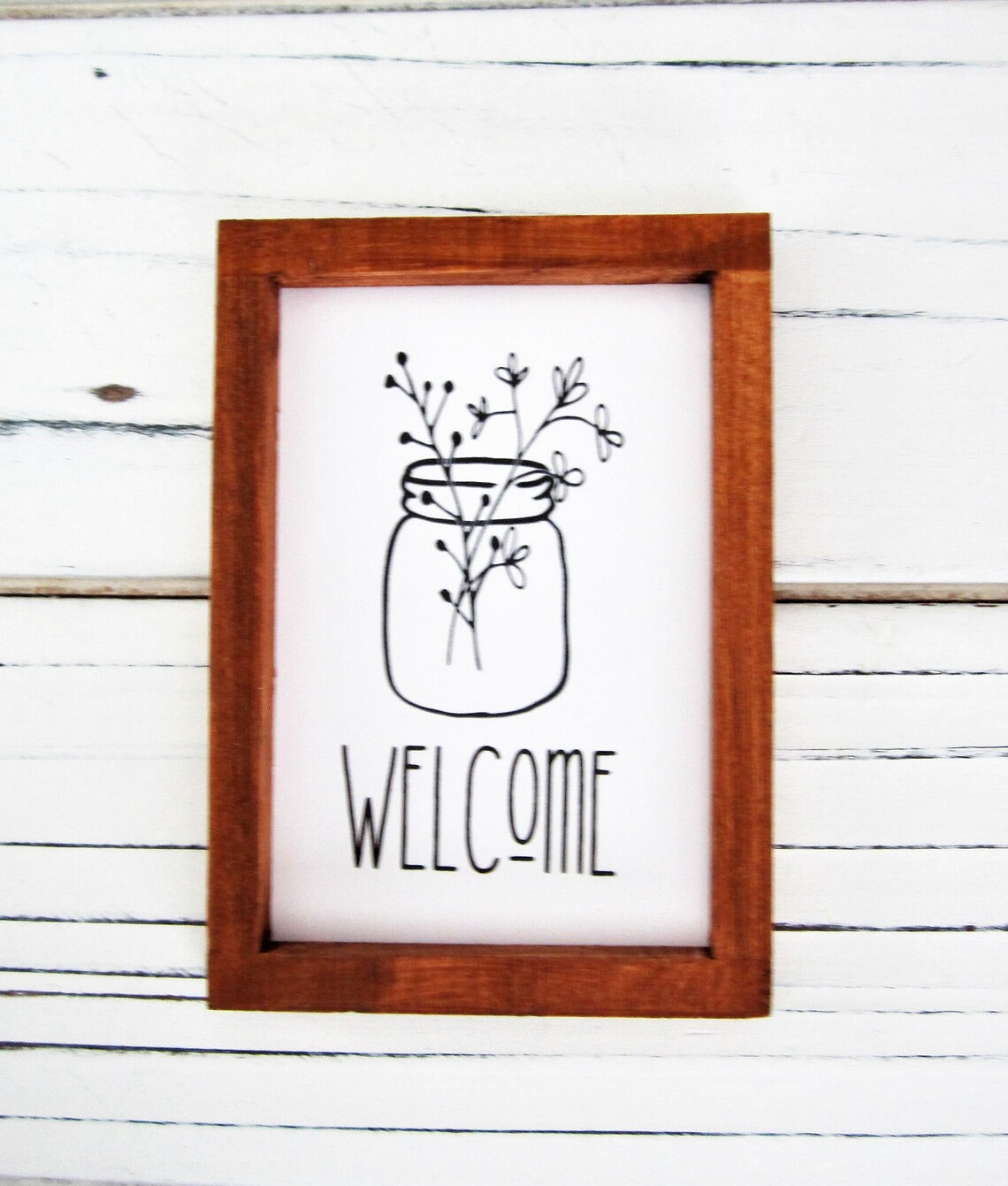 Welcome Sign Tiered Tray Decor Miniature Welcome Sign Mason - Etsy