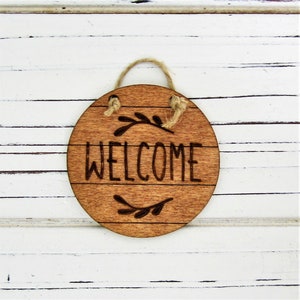 Welcome Miniature Front Door Sign, Tiered Tray Decor, Seasonal Decor ...