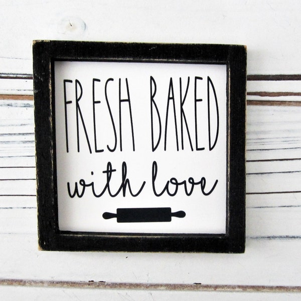 Baked With Love Sign - Etsy