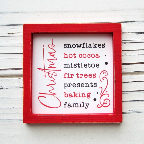 Mini Christmas Signs - Etsy