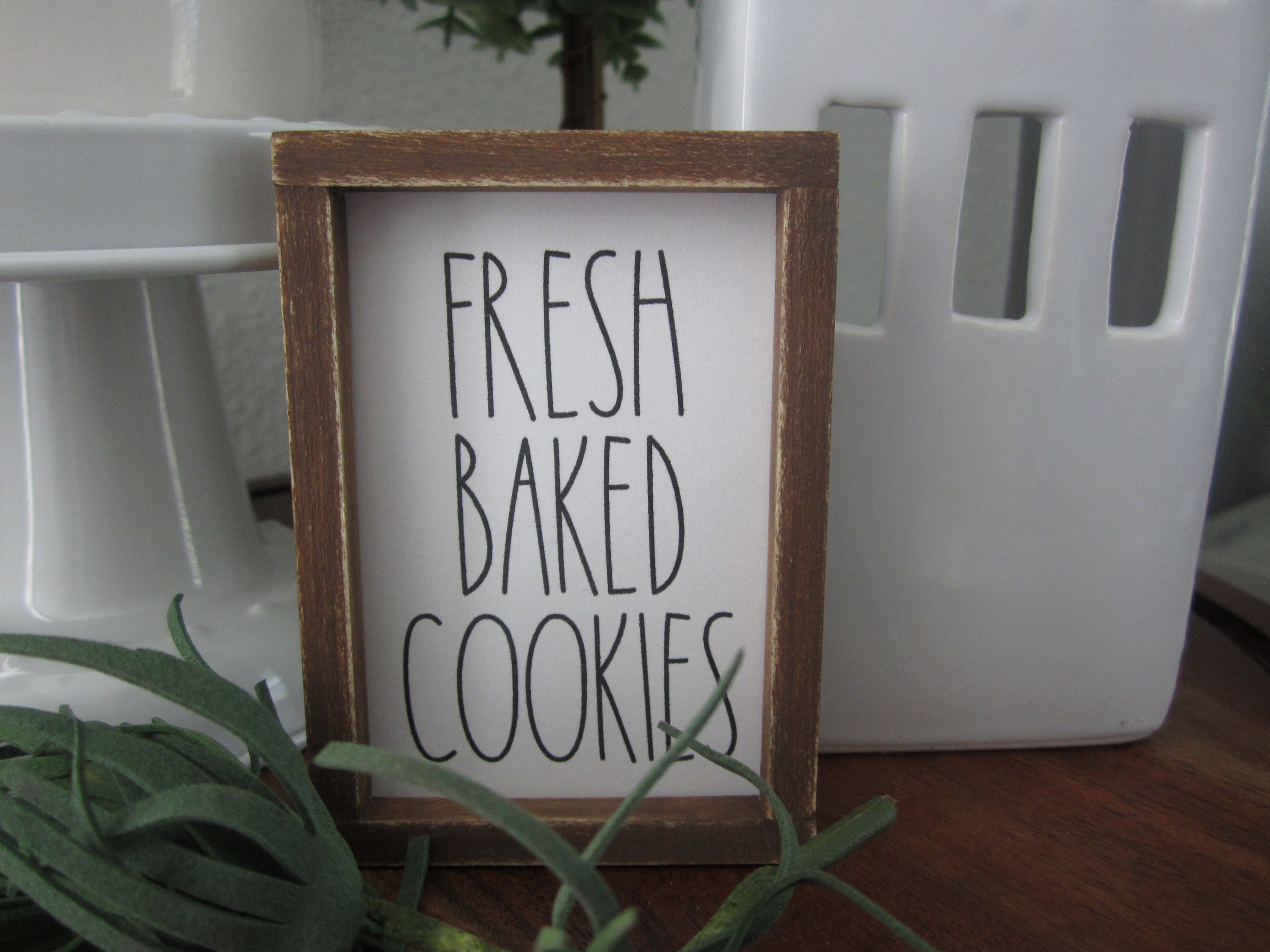 Fresh Baked Cookies Tiered Tray Sign Farmhouse Decor Mini | Etsy