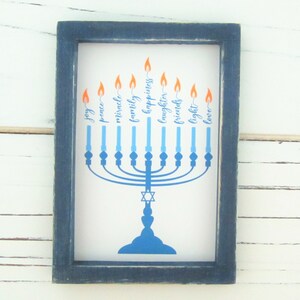 Hanukkah Sign, Chanukah Decor, Festival of Lights, Hanukkah Tiered Tray ...
