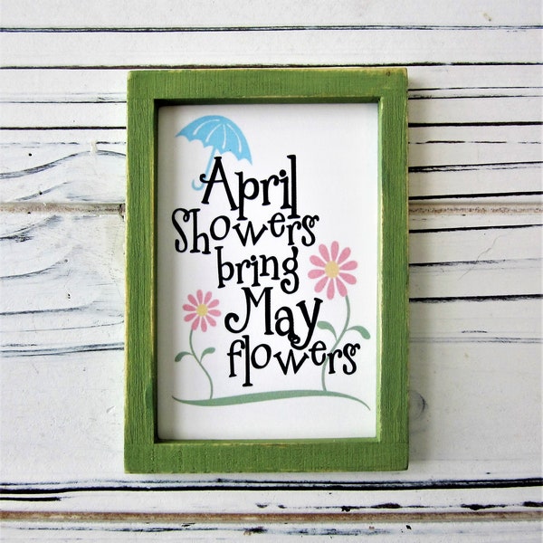 April Showers Bring May Flowers - Etsy