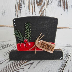 Frosty's Snowman Hat Black Top Hat Winter Tiered Tray - Etsy