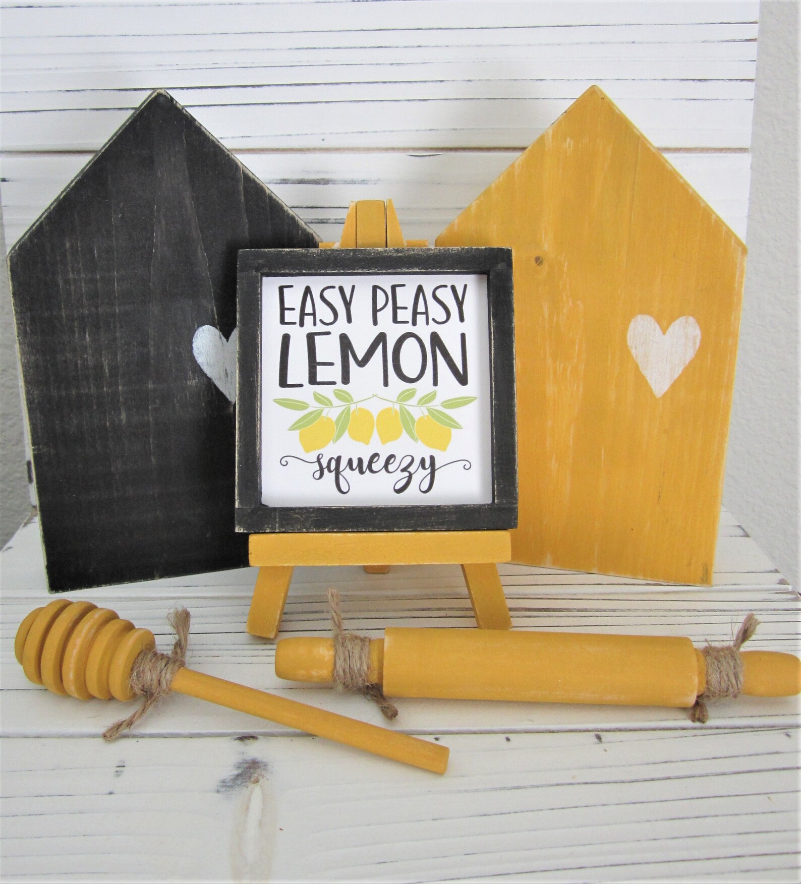 Tiered Tray Sign Easel, Tiered Tray Decor, Small Wood Easel, Mini Sign ...